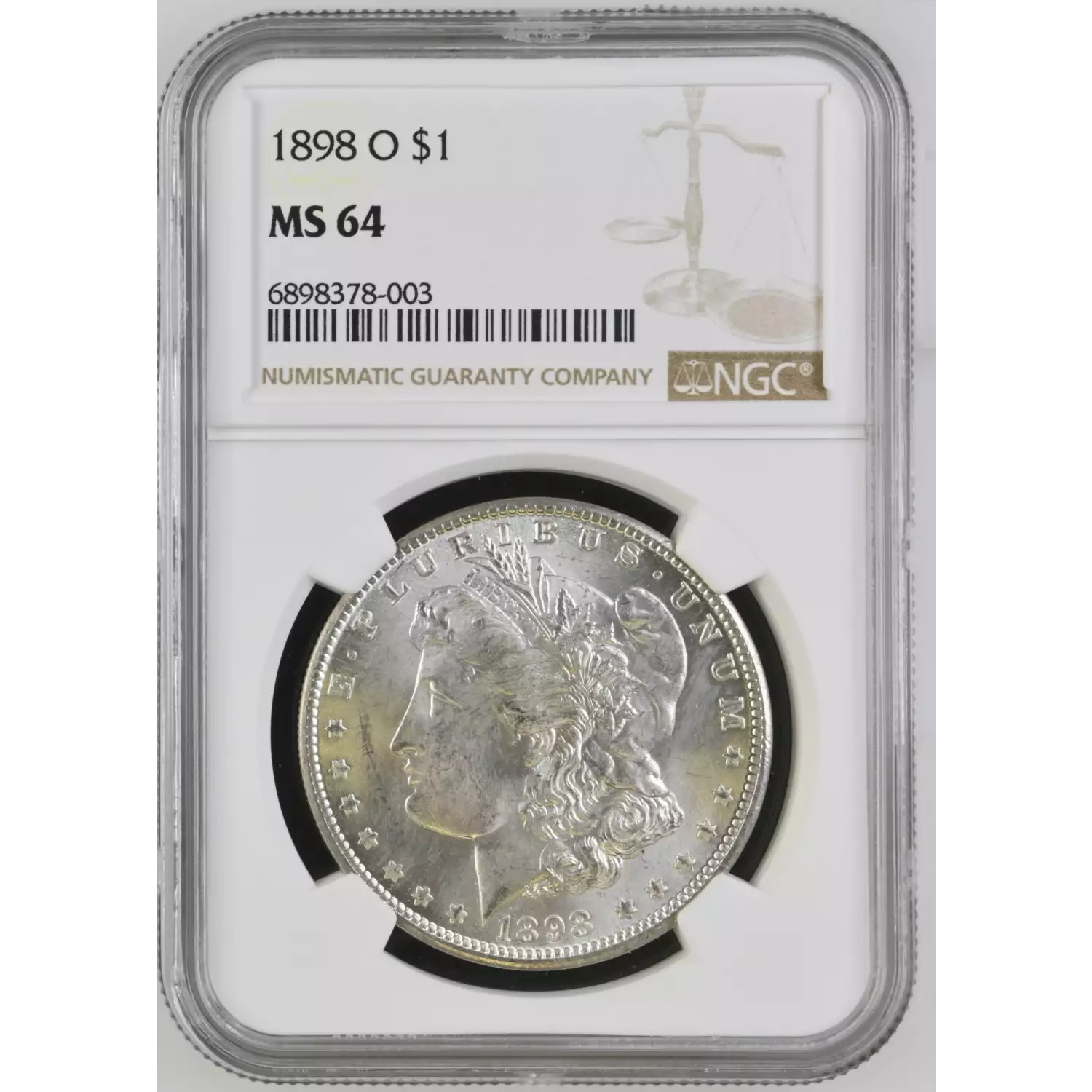 1898-O Morgan Silver Dollar NGC MS-64 - JMS Coins