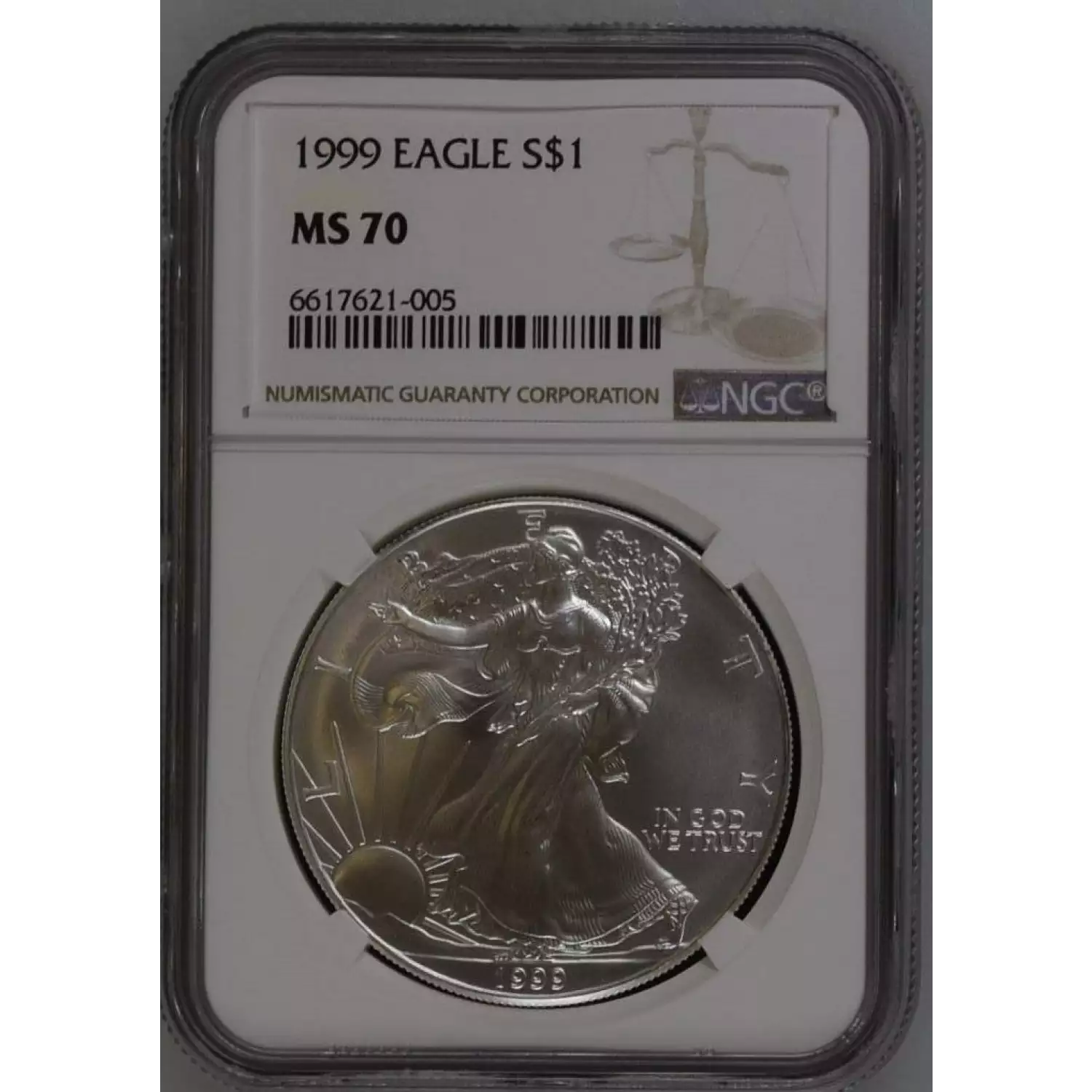 1999 American Silver Eagle NGC MS-70 - JMS Coins