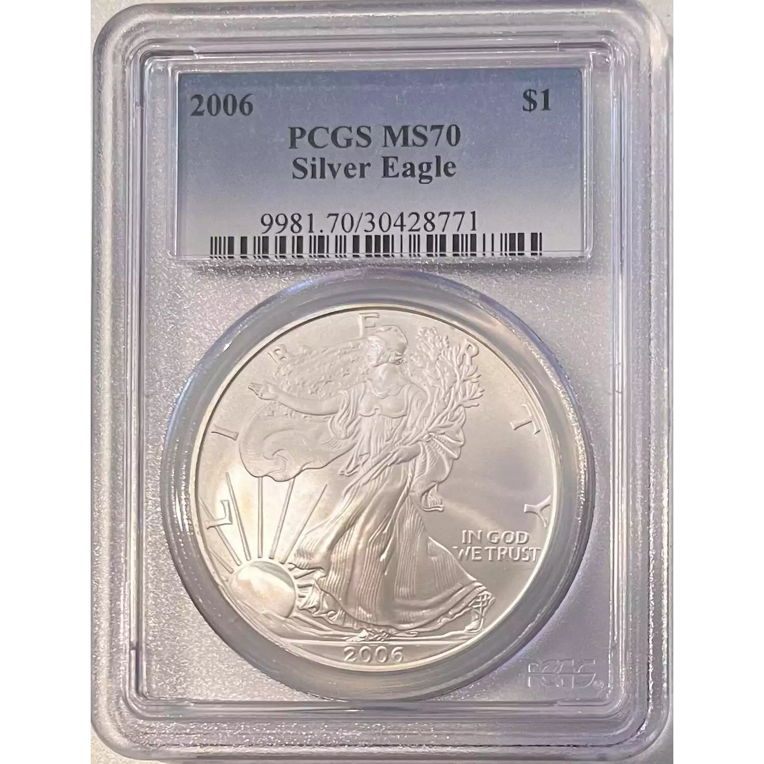 2006 American Silver Eagle PCGS MS-70 Silver Eagle - JMS Coins