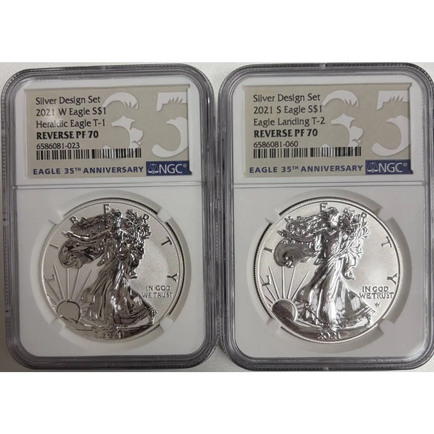 2021 2 Coin Reverse Proof Set NGC PR70 - JMS Coins