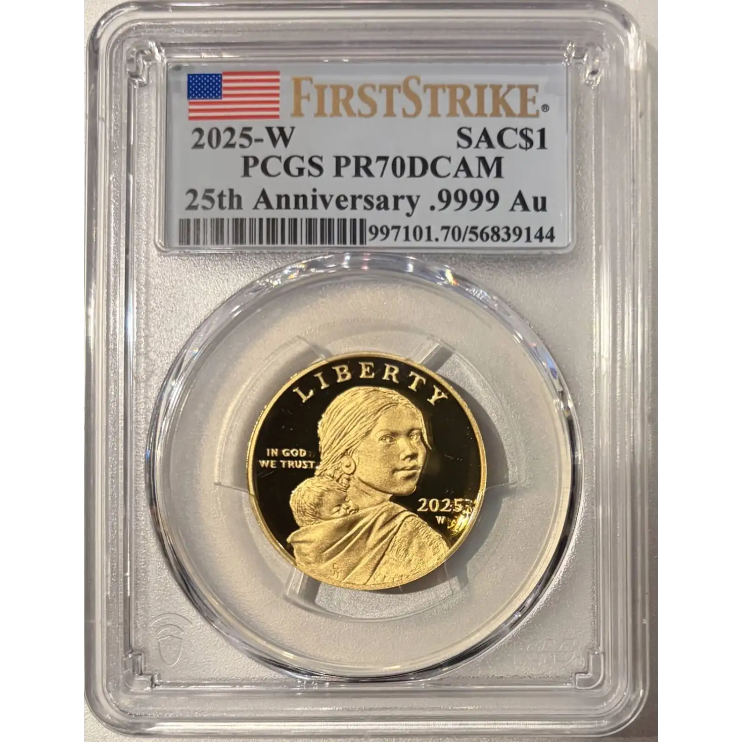 2025-W American Liberty Gold PCGS PR-70 DCAM Sacagewea First Strike ...